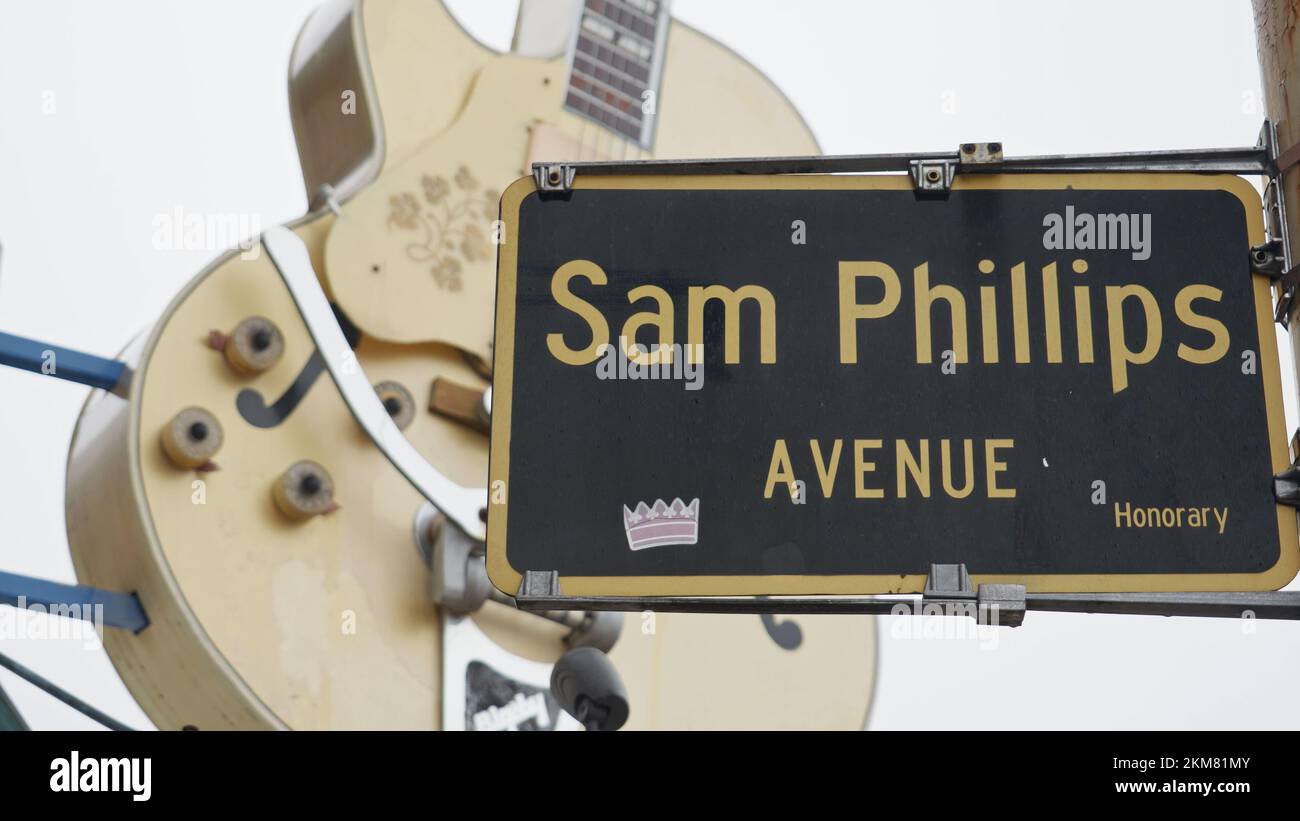 Sam Phillips Avenue in memphis at Sun Records - MEMPHIS, UNITED STATES ...