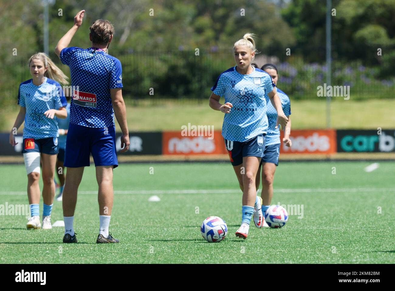 Sydney, Australia. 26th Nov, 2022. Remy Siemsen of Sydney FC warming up ...