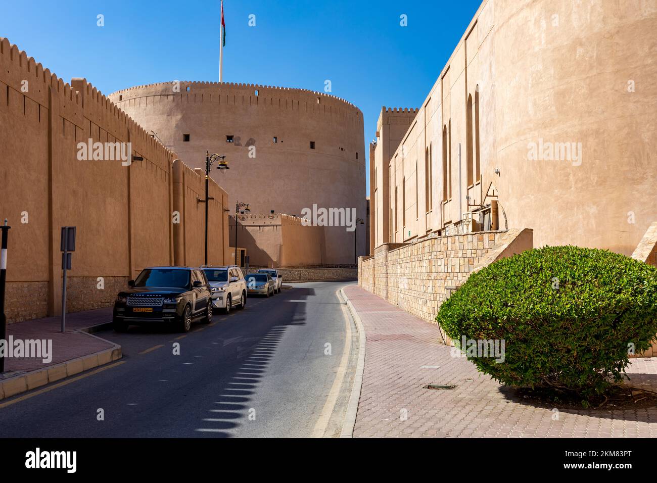 Nizwa city walls. Traditional medieval architecture in Nizwa, Oman ...