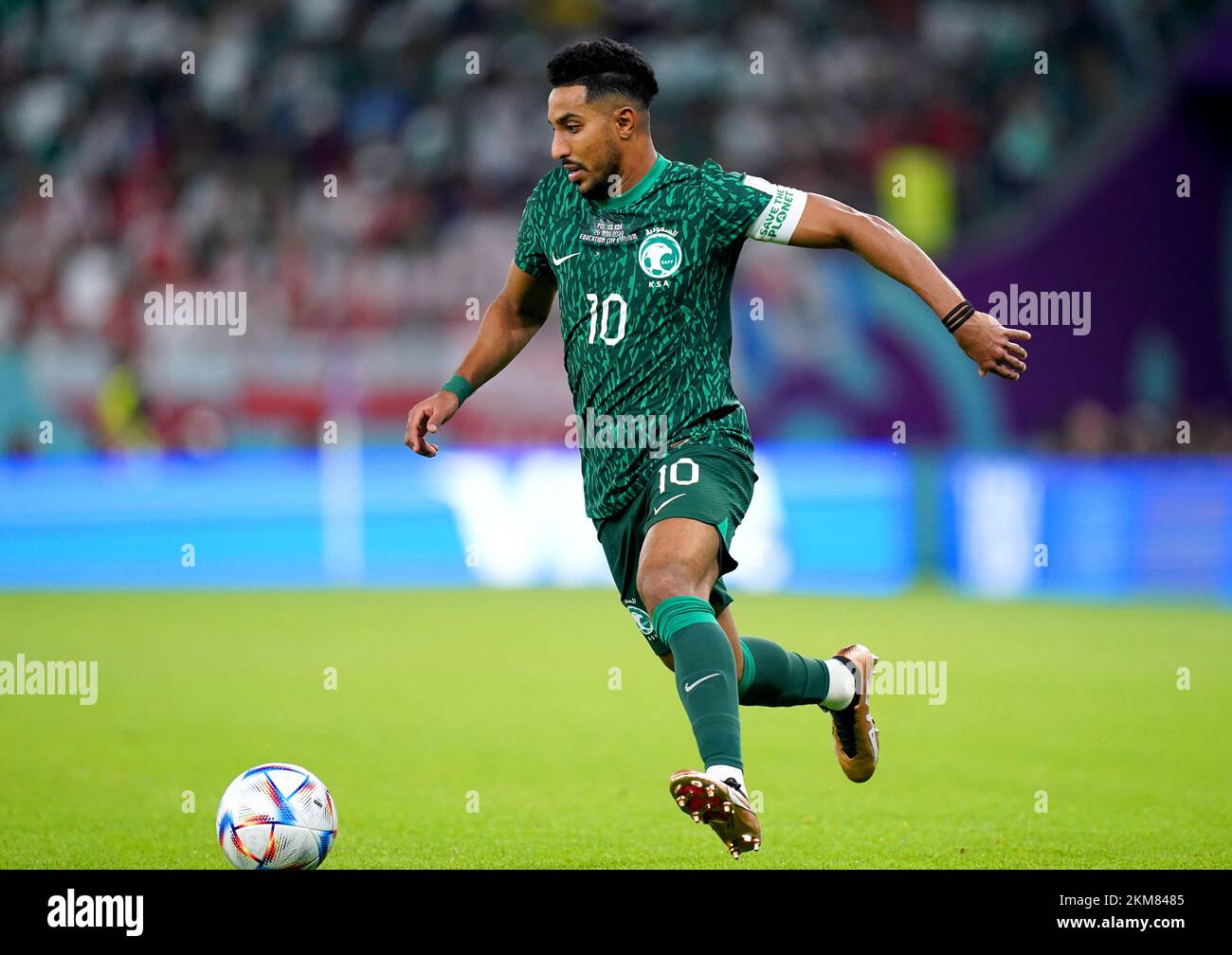 Saudi Arabia's Salem Al-Dawsari during the FIFA World Cup Group C match ...