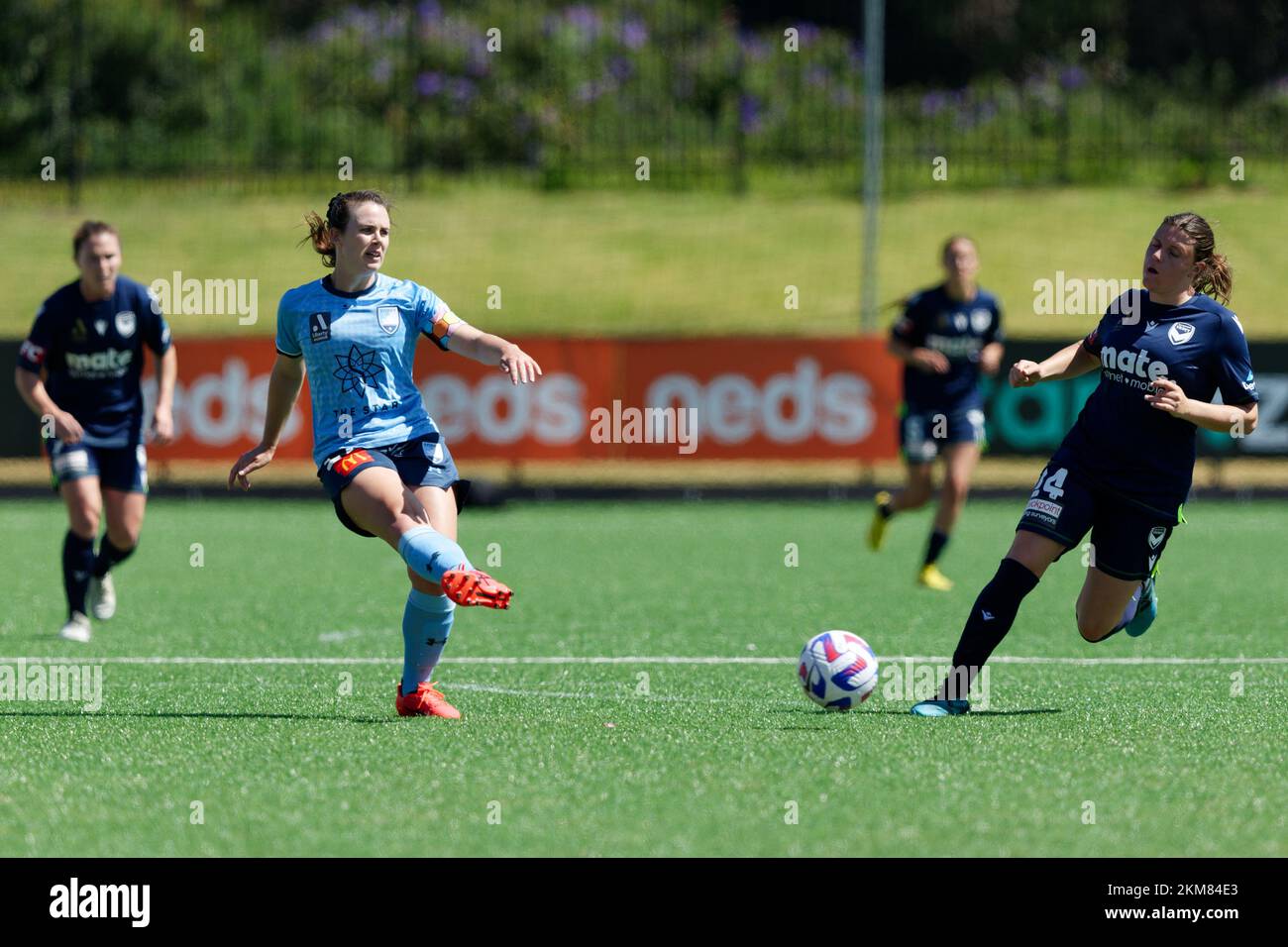 Sydney, Australia. 26th Nov, 2022. Natalie Tobin of Sydney FC passes ...