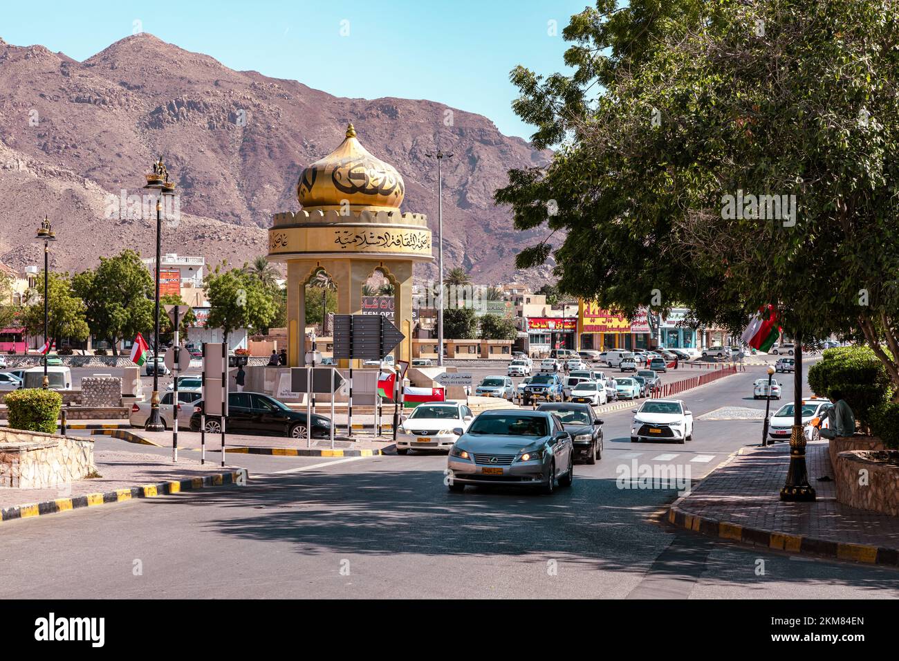 Nizwa city walls. Traditional medieval architecture in Nizwa, Oman ...