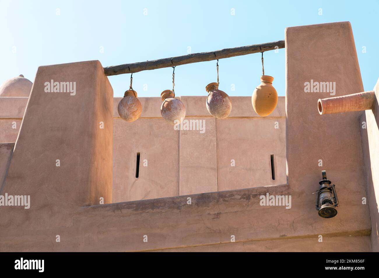 Nizwa city walls. Traditional medieval architecture in Nizwa, Oman ...