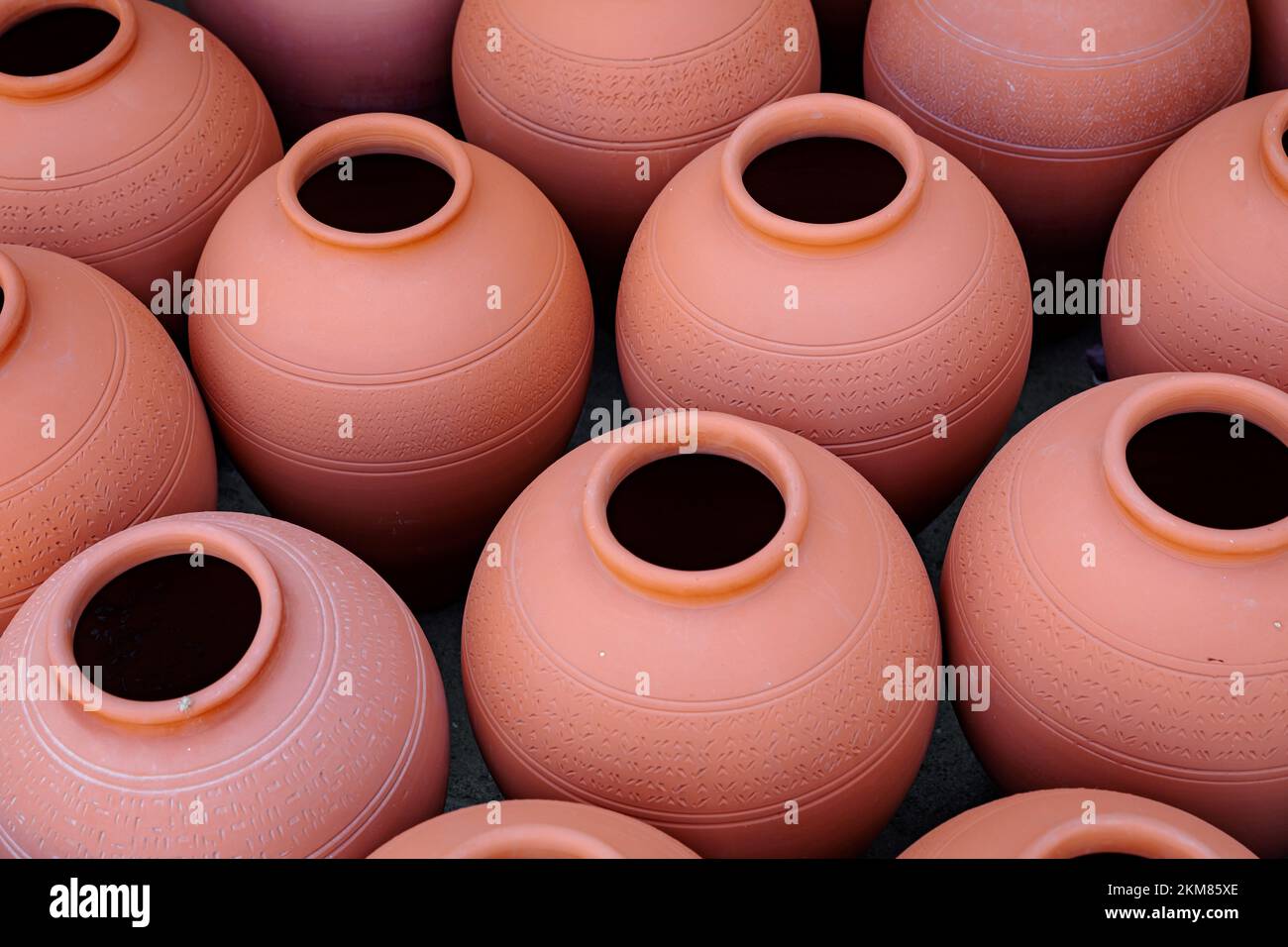 Hand Made Pottery in Nizwa Market. Clay Jars at the Rural Traditional ...