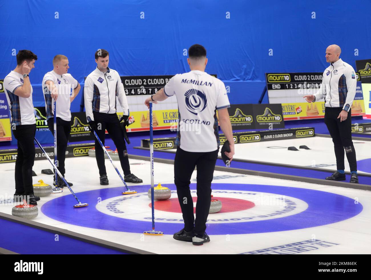 Scotland´s team during the men's gold medal game between Scotland and ...