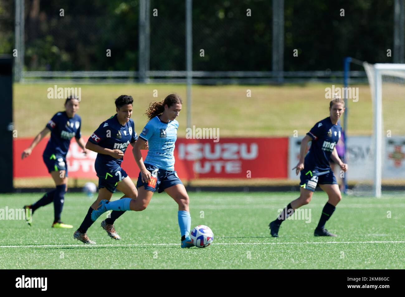 Sydney, Australia. 26th Nov, 2022. Sarah Hunter of Sydney FC controls ...