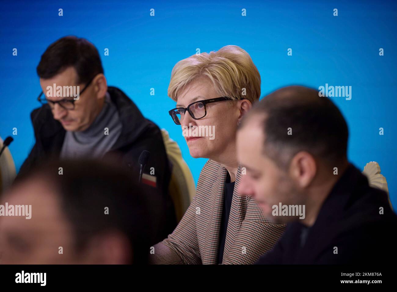 Kyiv, Ukraine. 26th Nov, 2022. Lithuanian Prime Minister Ingrida ...