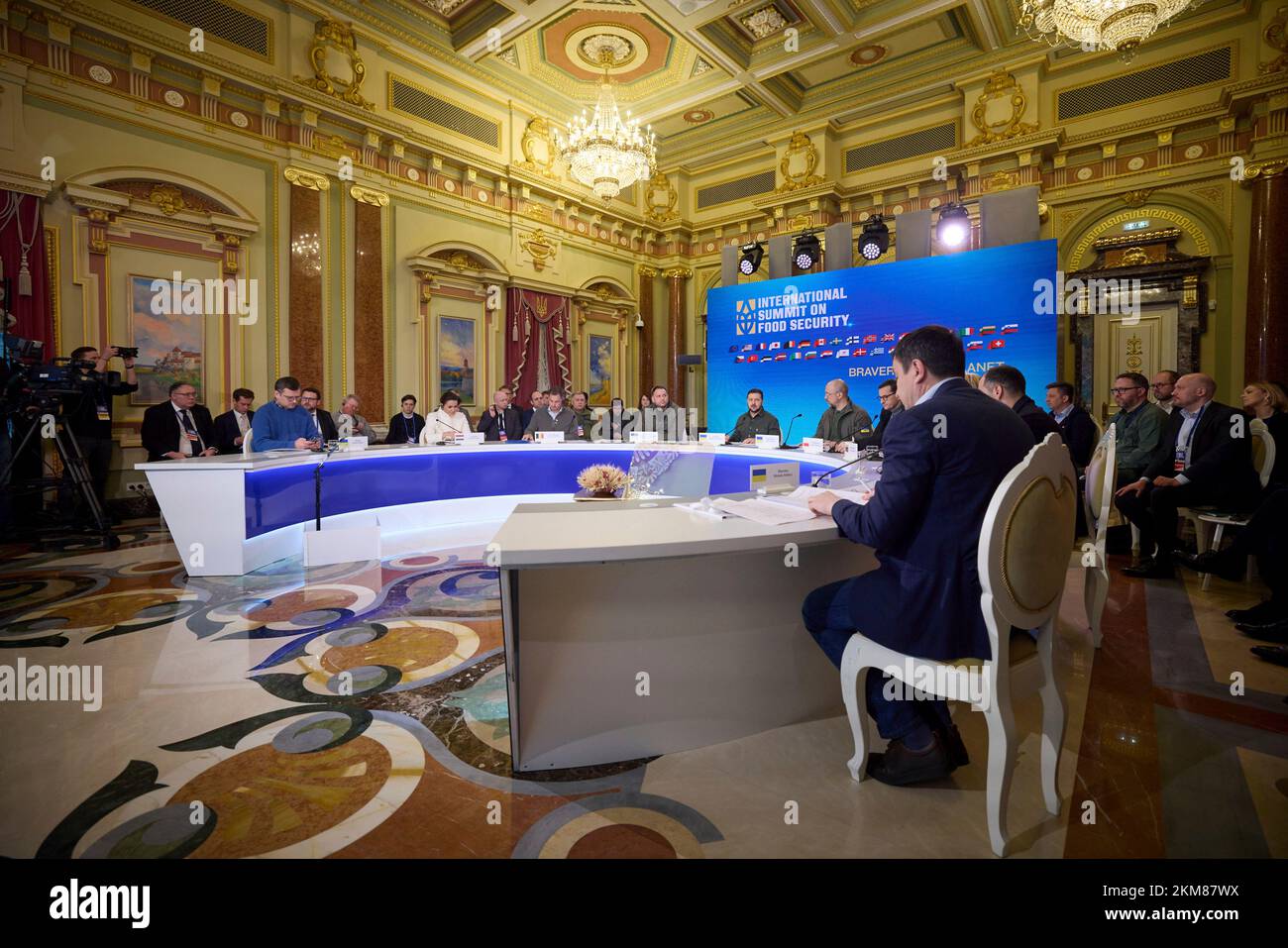 Kyiv, Ukraine. 26th Nov, 2022. Ukrainian President Volodymyr Zelenskyy ...