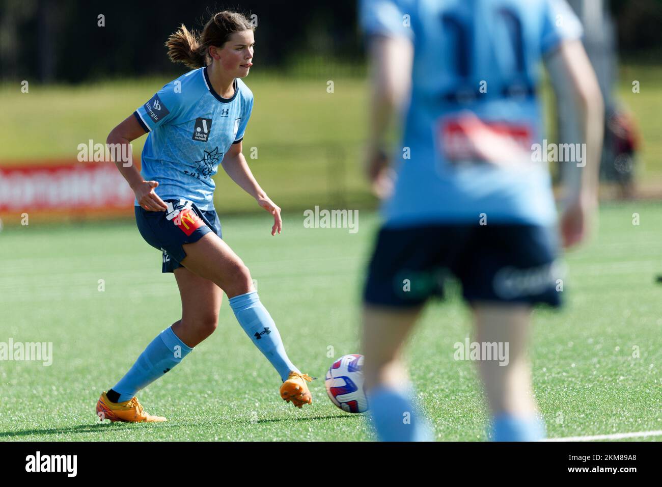 Sydney, Australia. 26th Nov, 2022. Charlize Rule of Sydney FC passes ...