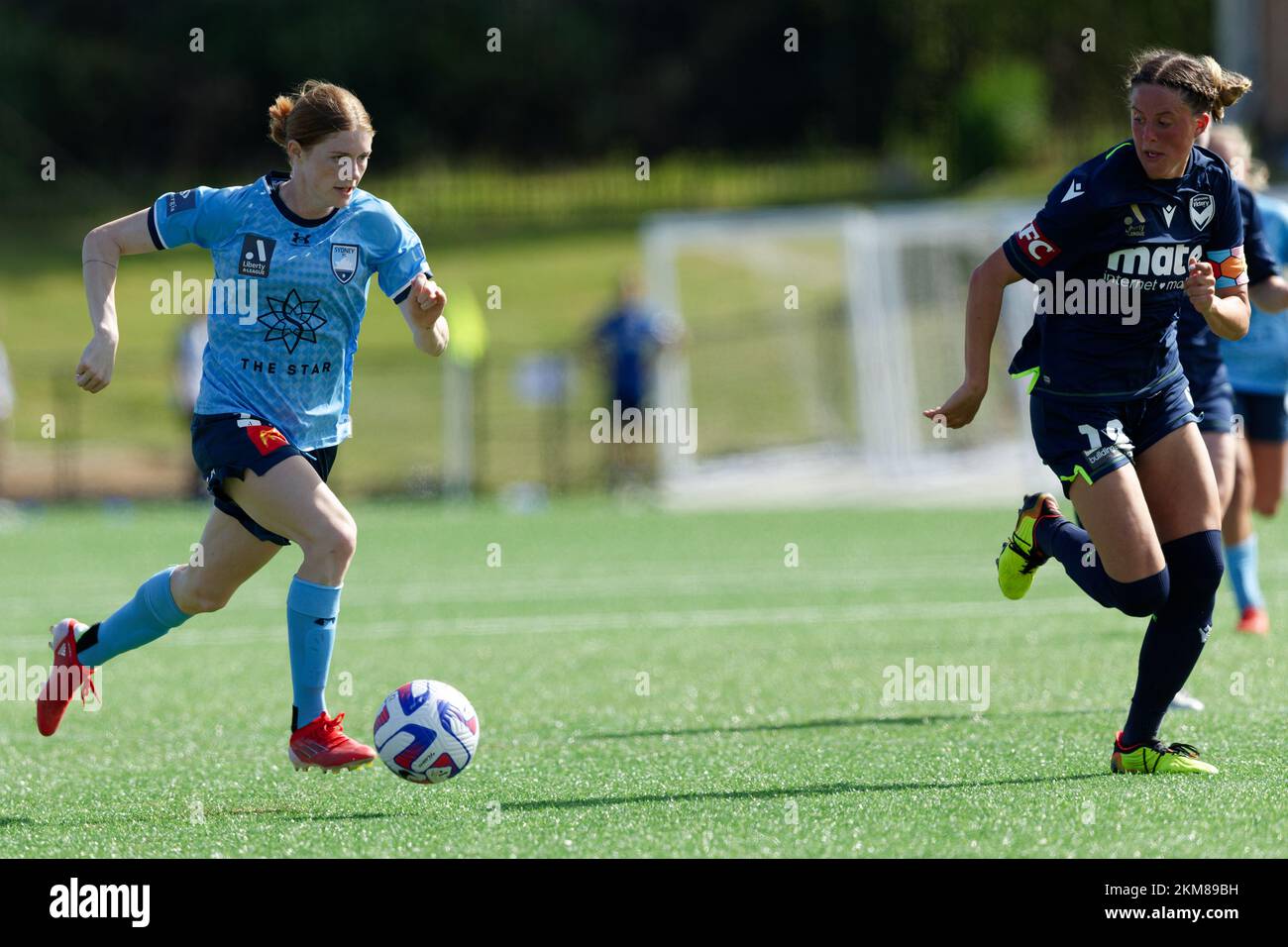 Sydney, Australia. 26th Nov, 2022. Cortnee Vine of Sydney FC controls ...