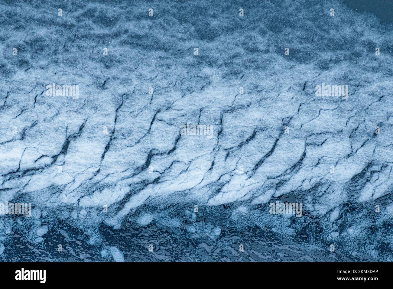 A textured image of sea ice forming on the southern ocean Stock Photo ...