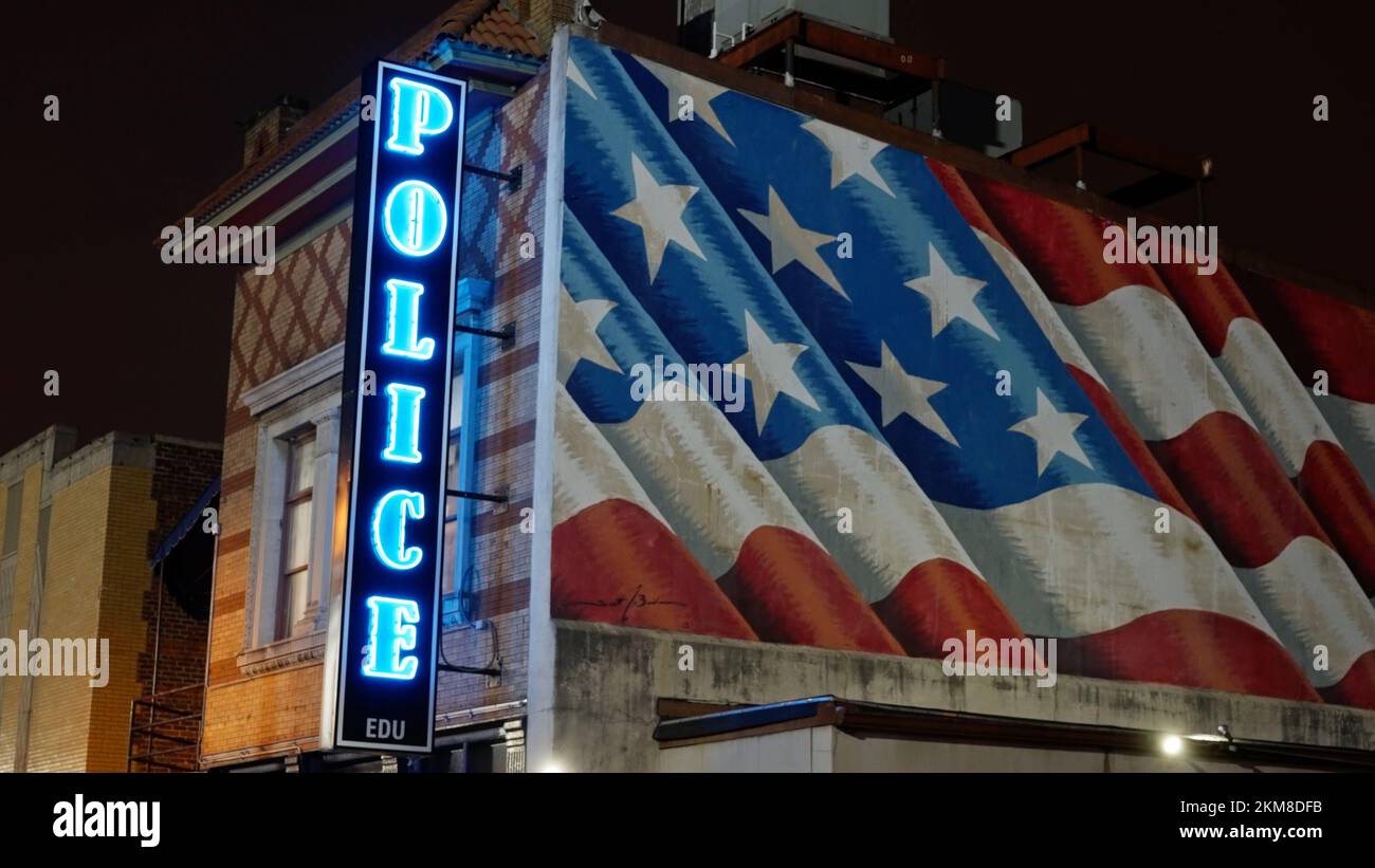 Police station at Beale Street in Memphis - the home of Blues and Rock ...