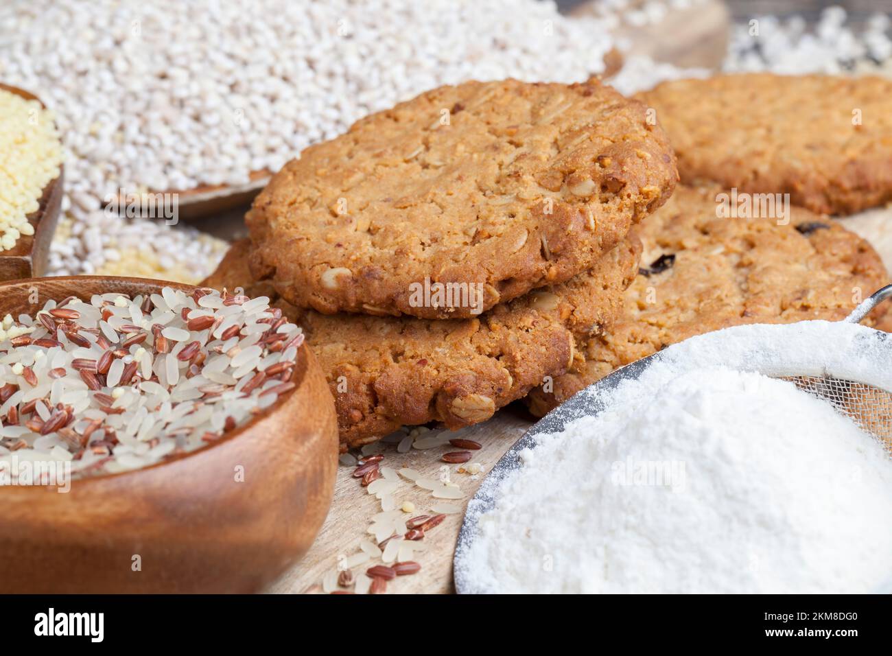 oatmeal cookies with the addition of dried fruits and various types of ...