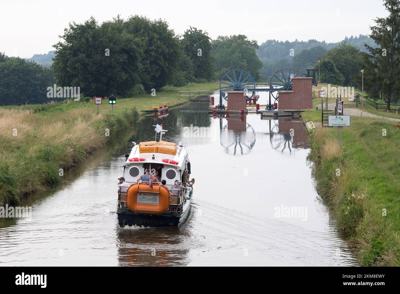 Inclined plane in Katy, Poland, one of five, at 84 km long Kanal ...