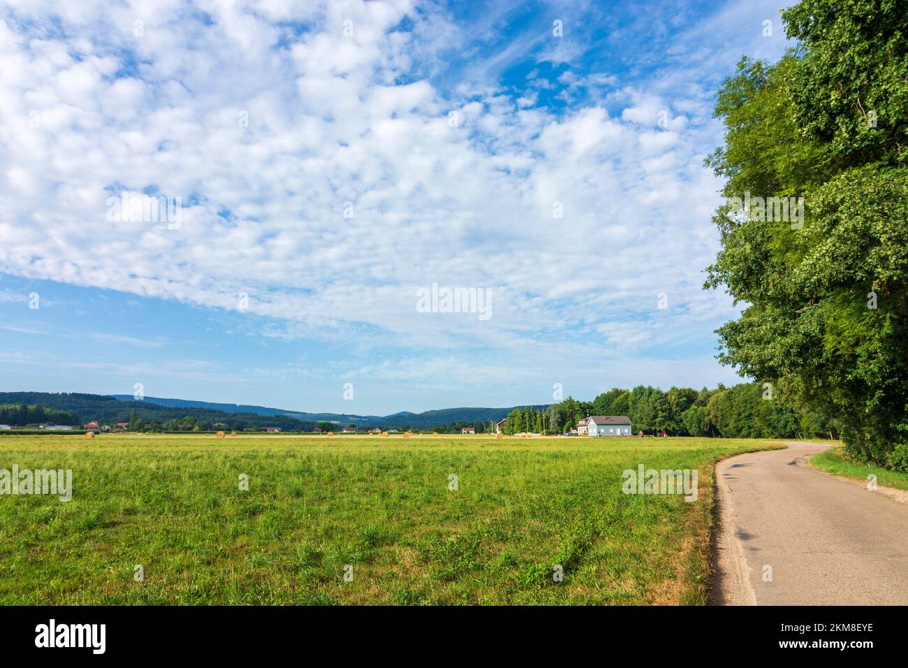 River meurthe valley in lorraine lothringen hi-res stock photography ...