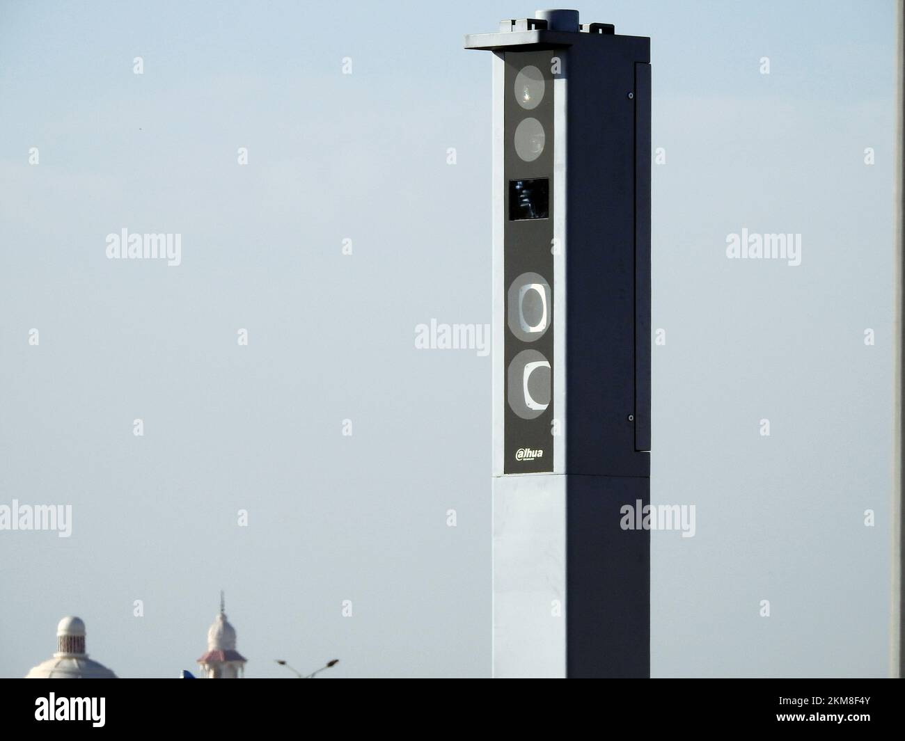 Cairo, Egypt, November 26 2022: A roadside speed safety camera for ...
