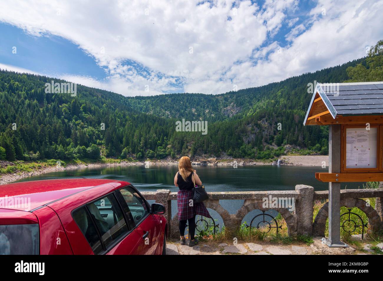 Vosges (Vogesen) Mountains: lake Lac Noir (Schwarzer See, Black Lake ...