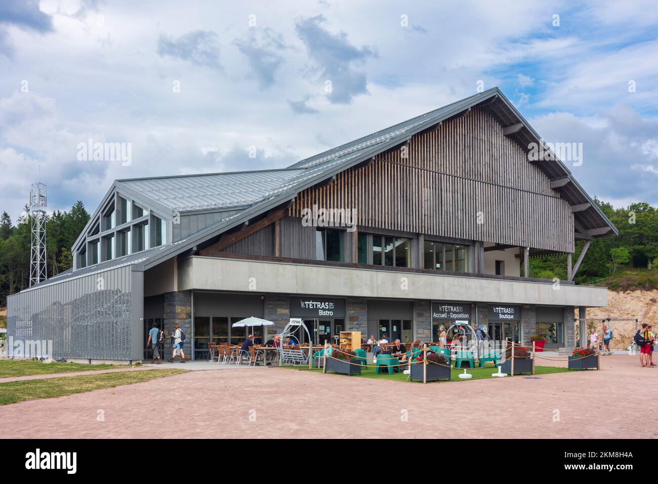 Vosges (Vogesen) Mountains: restaurant at pass Col de la Schlucht ...
