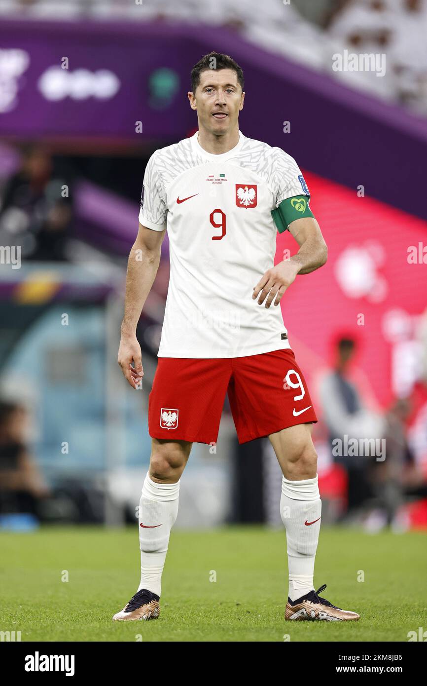 Qatar. 26th Nov, 2022. DOHA - Robert Lewandowski of Poland during the ...