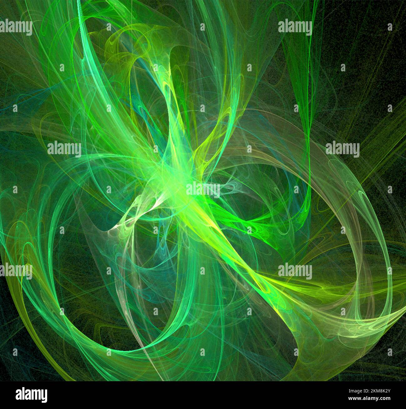 abstract green glowing pattern on black background, design, wallpaper ...