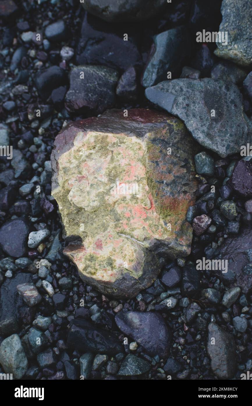 Rock natural pattern beach hi-res stock photography and images - Alamy