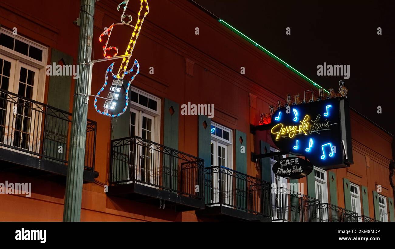 Beale Street in Memphis - the home of Blues and Rock Music and a ...