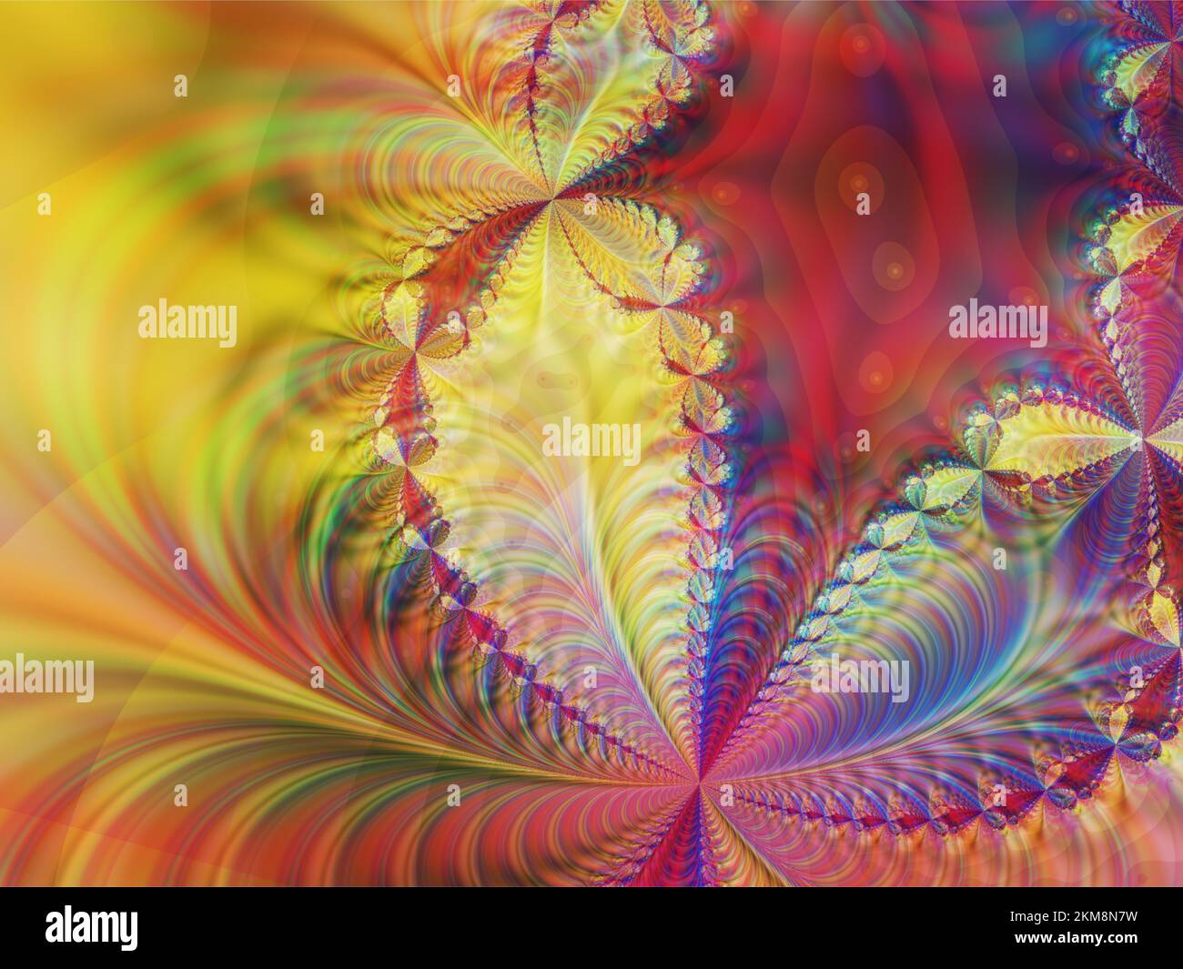 bright decorative yellow-red pattern, abstract background, design Stock ...