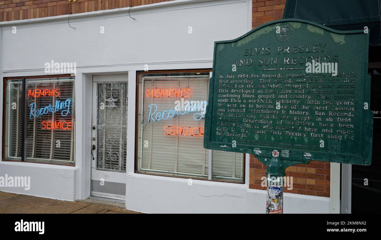 Elvis Presley and Sun Records Recording studio - MEMPHIS, UNITED STATES ...
