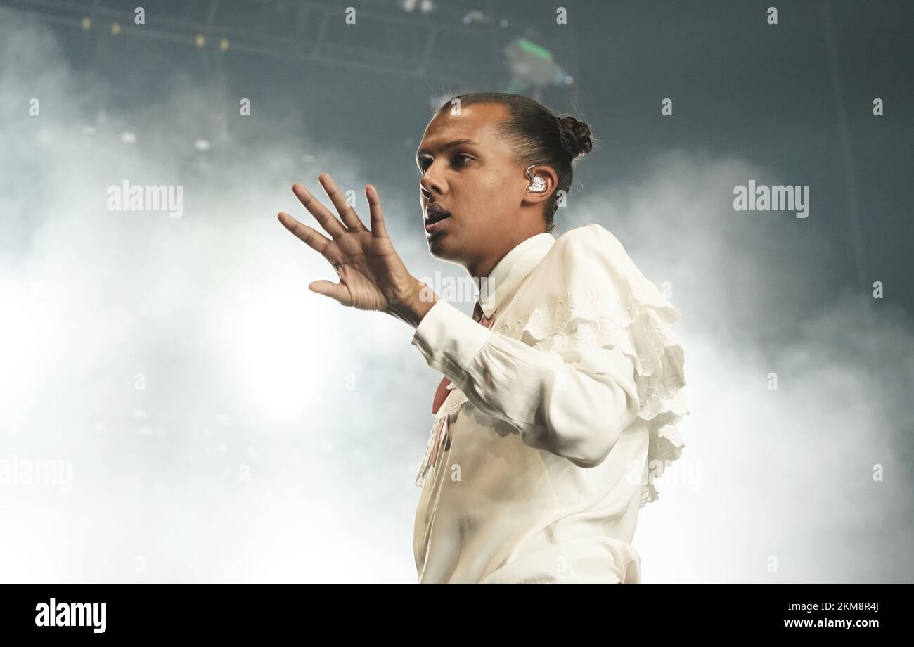 Belgian singer Stromae performing in Montreal,Quebec,Canada Stock Photo ...