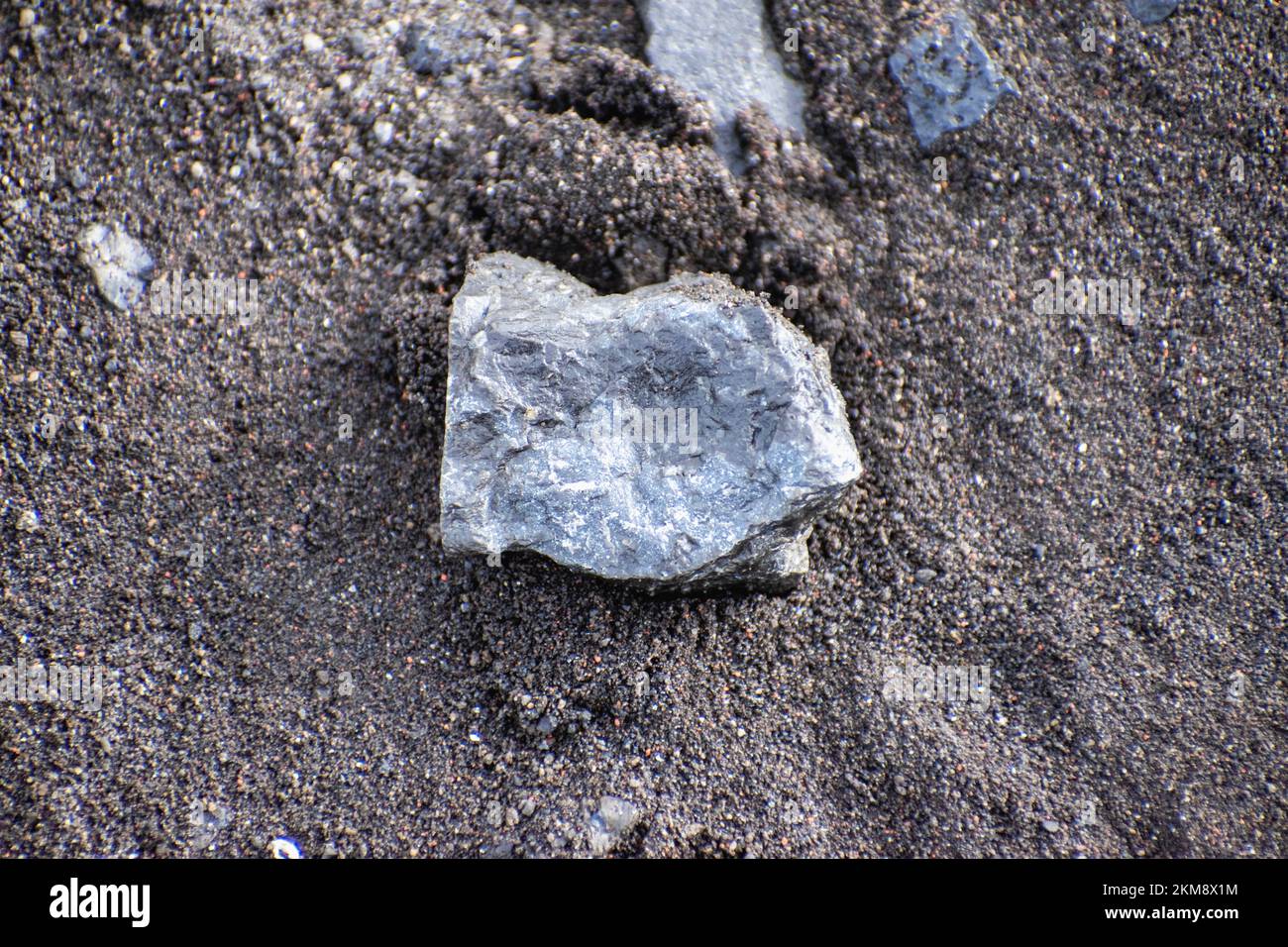 Bright-colored rocks on the dark sandy beach in Antarctica Stock Photo ...