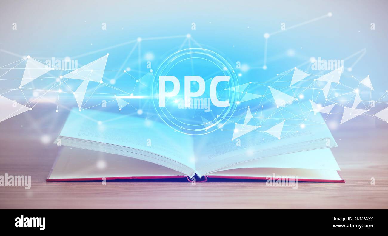 Open book with abbreviation concept Stock Photo - Alamy