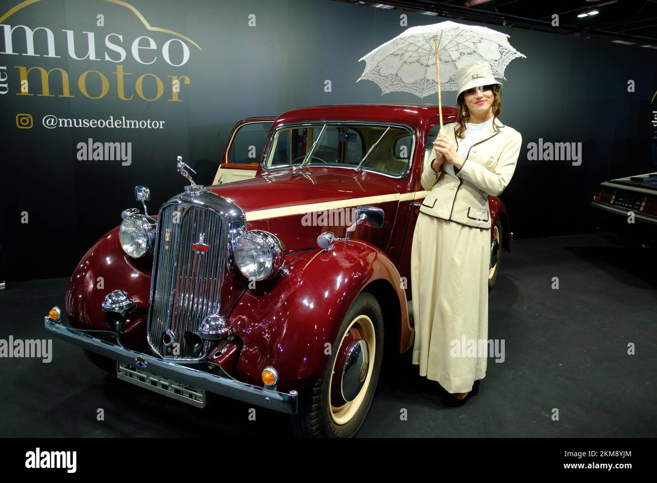 Car and model of Valencia Motor Museum is displayed during the ...