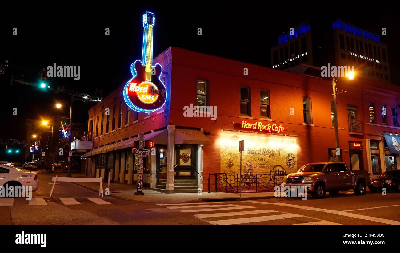 Hard Rock Cafe at Beale Street in Memphis - the home of Blues and Rock ...