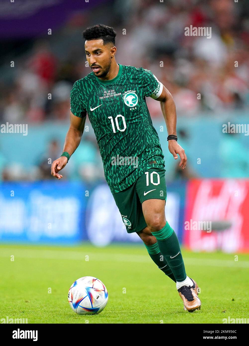 Saudi Arabia's Salem Al-Dawsari during the FIFA World Cup Group C match ...