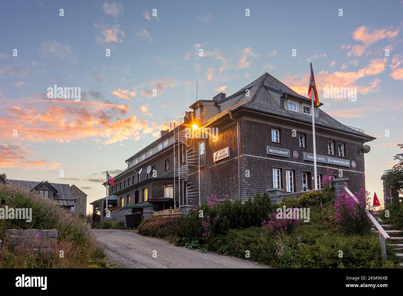 Hotel at mountain grand ballon grosser belchen in alsace elsass hi-res ...