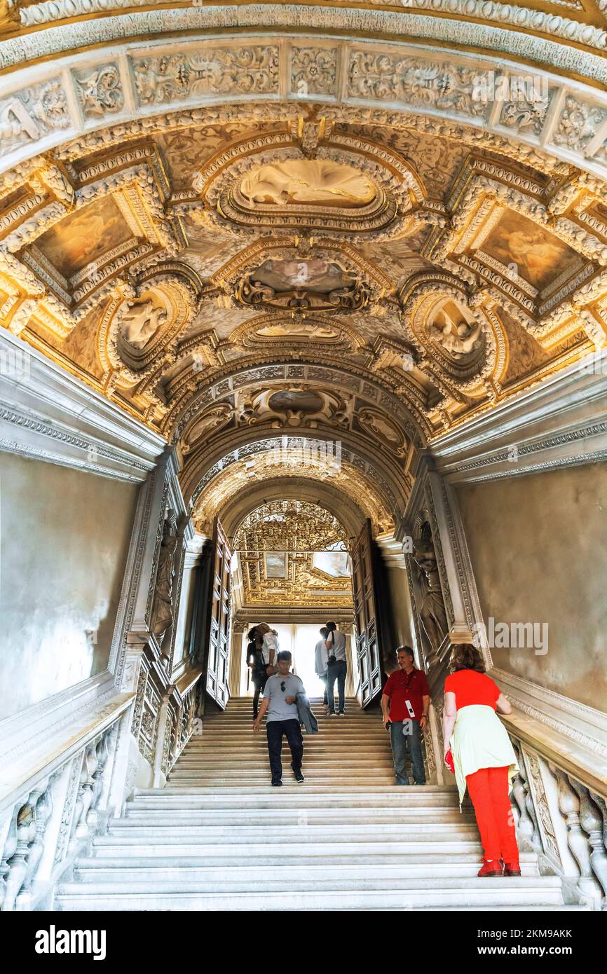 VENICE, ITALY - MAY 18, 2018: These are the visitors on the Golden ...