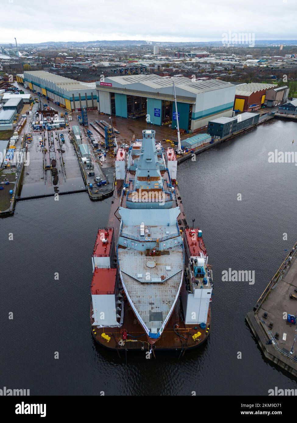 Glasgow, Scotland, UK. 26th November 2022. View of HMS Glasgow, a Type ...