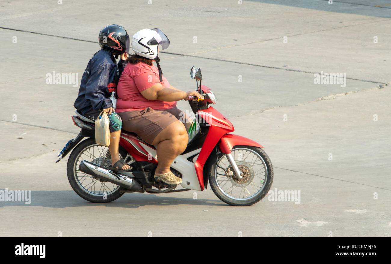 Motorbike fat woman motorcycle hi-res stock photography and images - Alamy