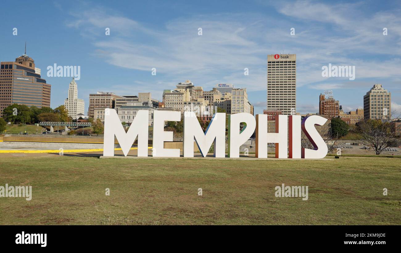 Memphis Bicentennial Sign on Mud Island - MEMPHIS, UNITED STATES ...