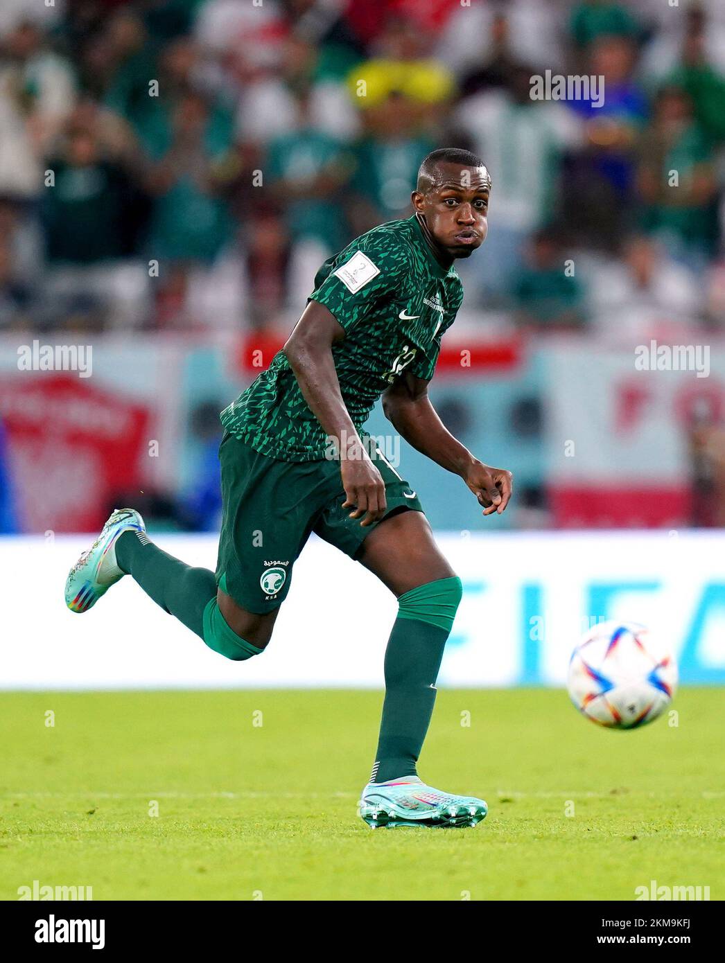Saudi Arabia's Saud Abdulhamid during the FIFA World Cup Group C match ...