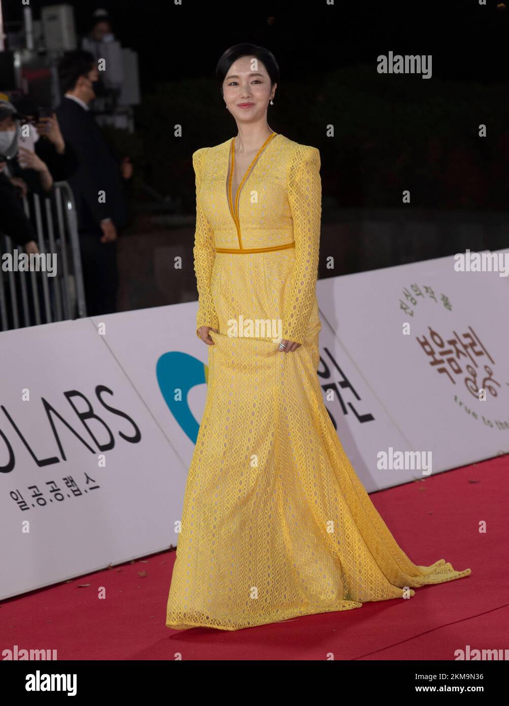 Seoul, South Korea. 25th Nov, 2022. South Korean actress and singer Lee Jung-hyun, arrives red ...