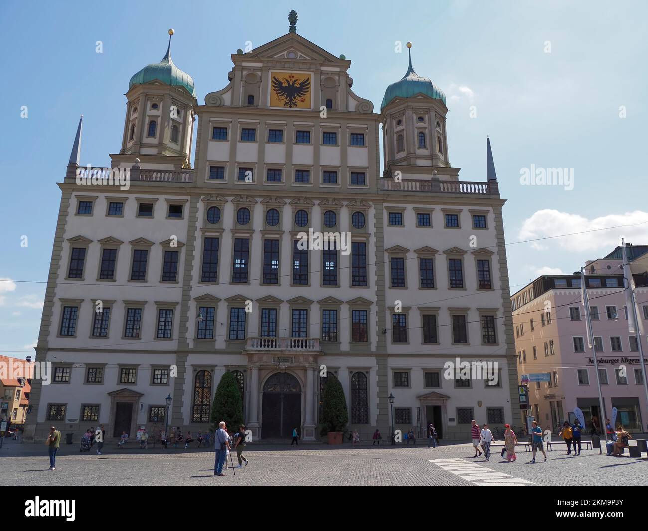 Augsburg Town Hall, Augsburger Rathaus, Rathausplatz, Augsburg,Bavaria ...