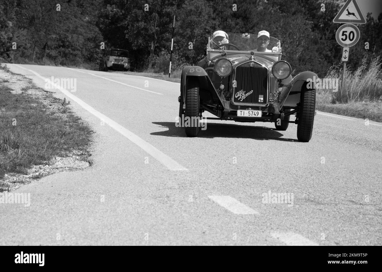 URBINO, ITALY - JUN 16 - 2022 : ALFA ROMEO 6C 1750 GRAN SPORT BRIANZA ...
