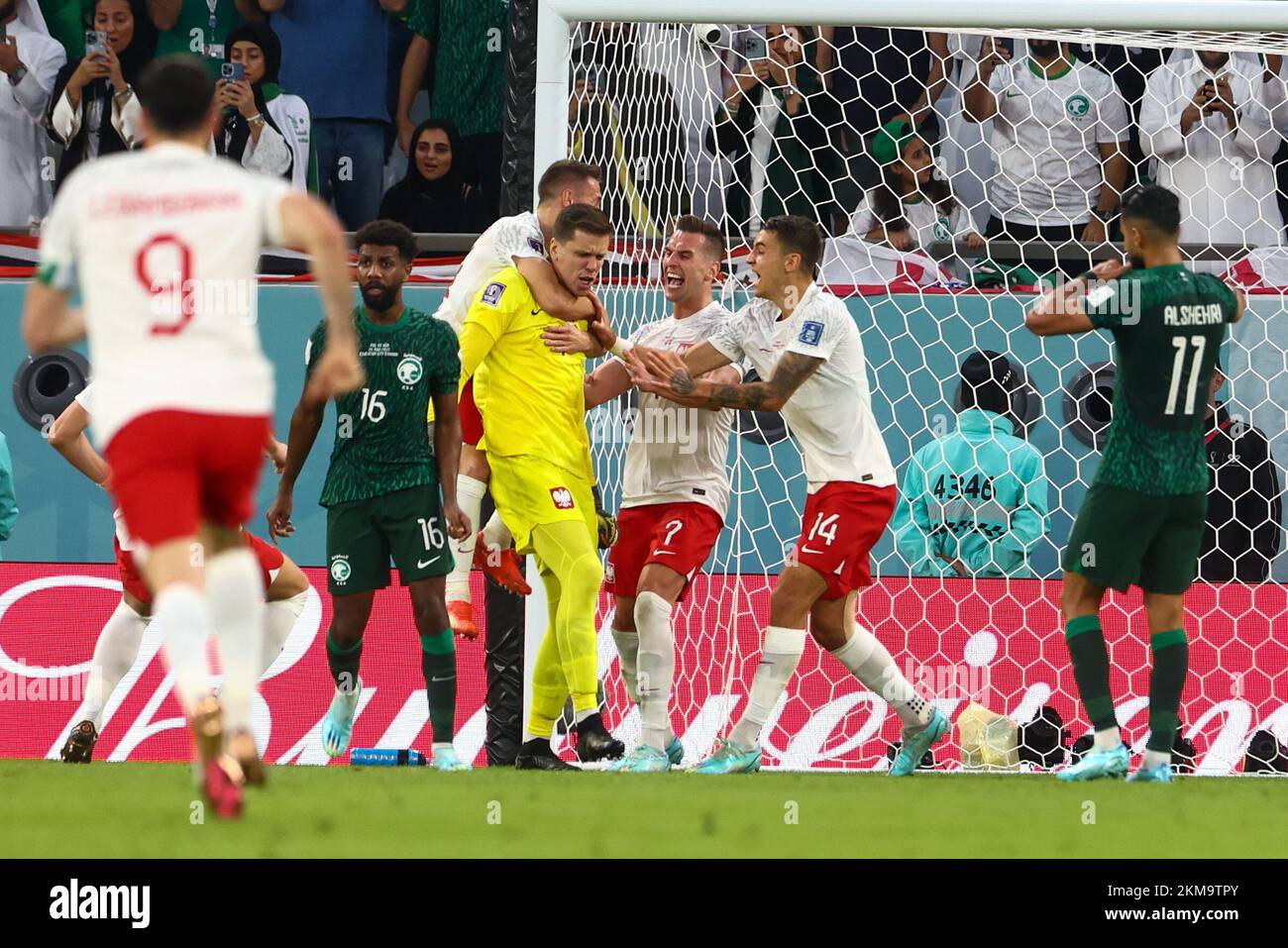 Doha, football, FIFA World Cup 2022, Poland. 26th Nov, 2022. vs Saudi ...