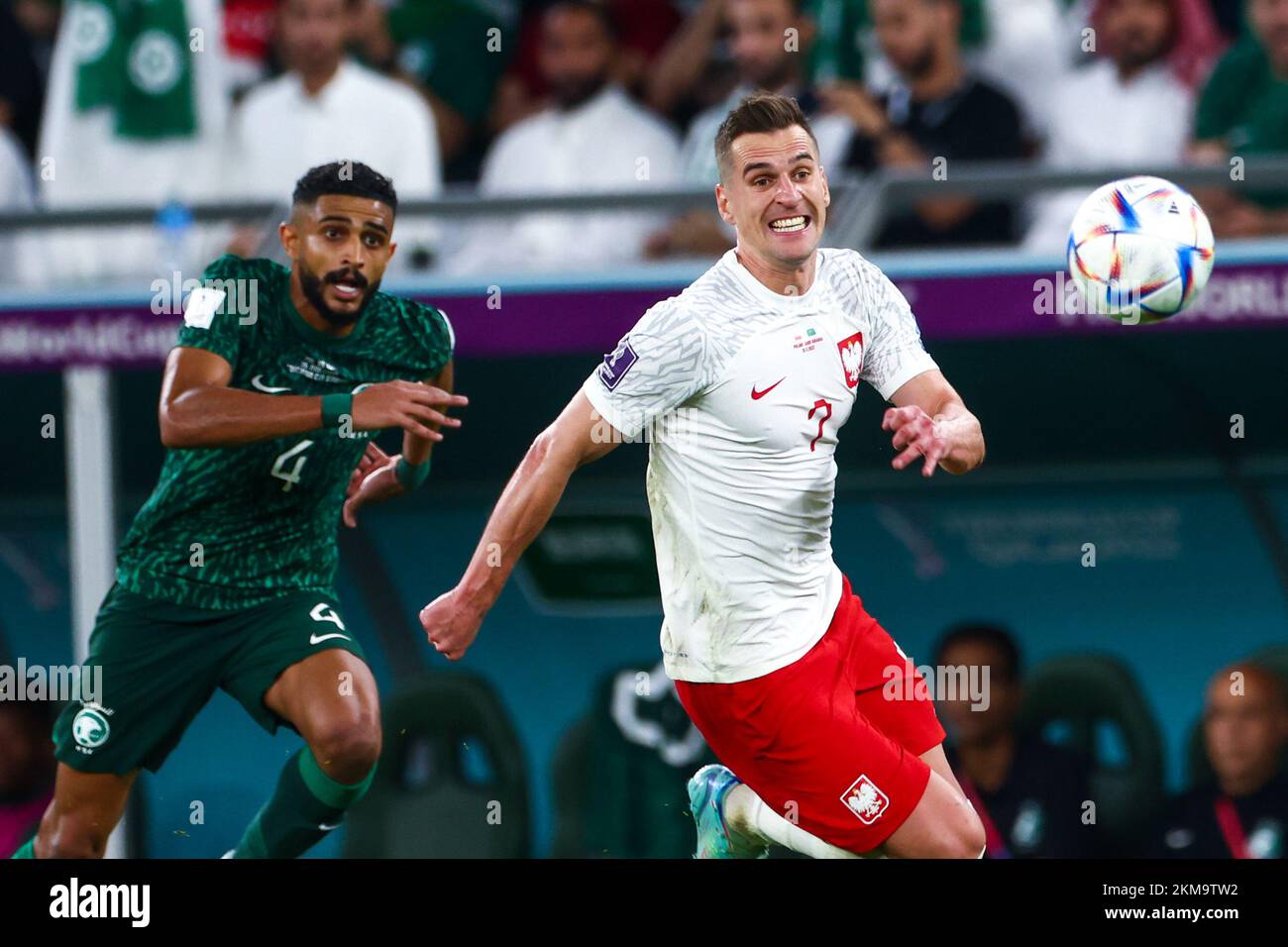 Doha, football, FIFA World Cup 2022, Poland. 26th Nov, 2022. vs Saudi ...