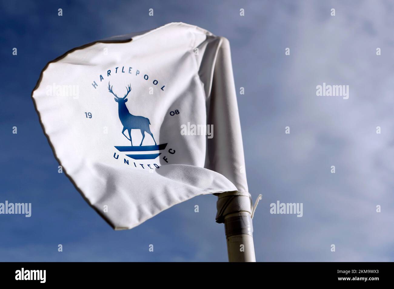 Hartlepool united corner flag hi-res stock photography and images - Alamy