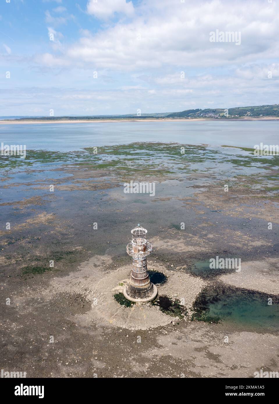 Whiteford Point Lighthouse is located off the coast at Whiteford Point ...