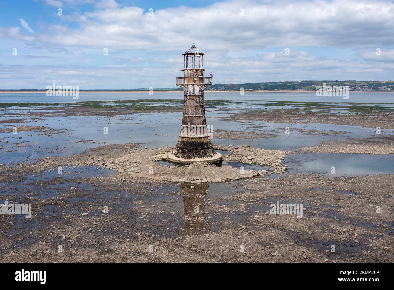 Whiteford Point Lighthouse is located off the coast at Whiteford Point ...