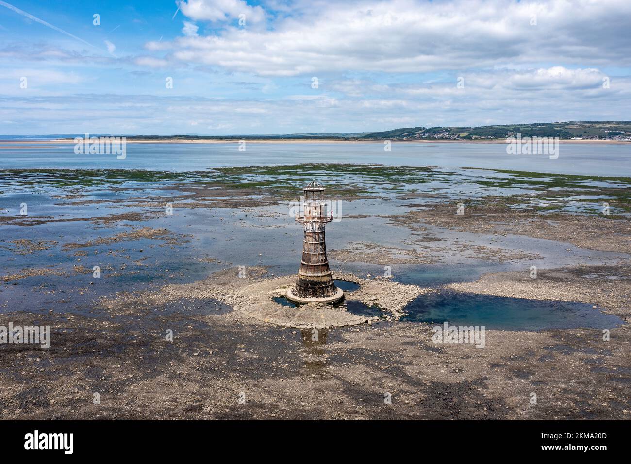 Whiteford Point Lighthouse is located off the coast at Whiteford Point ...