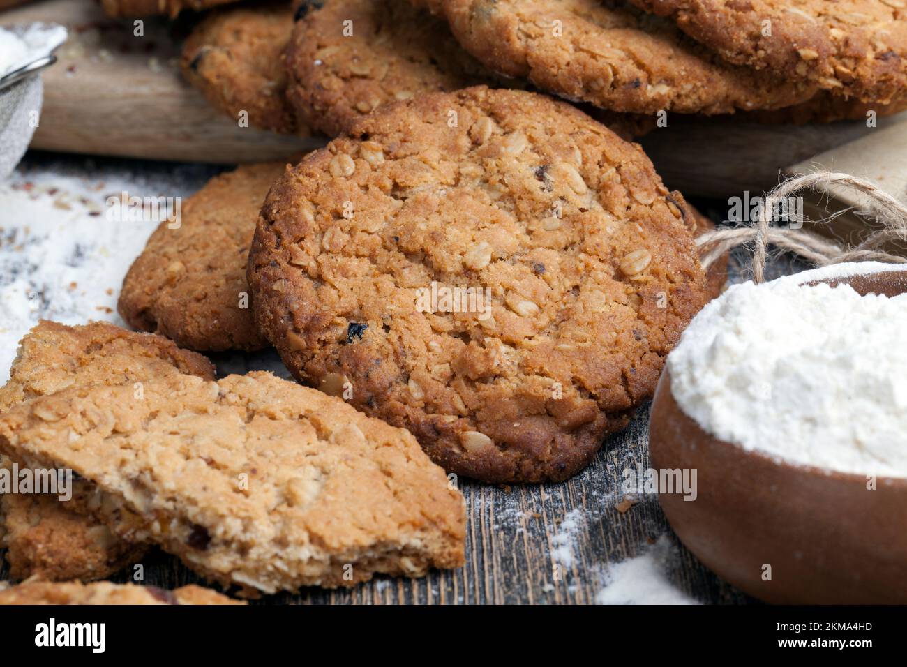 oatmeal cookies with the addition of dried fruits and various types of ...